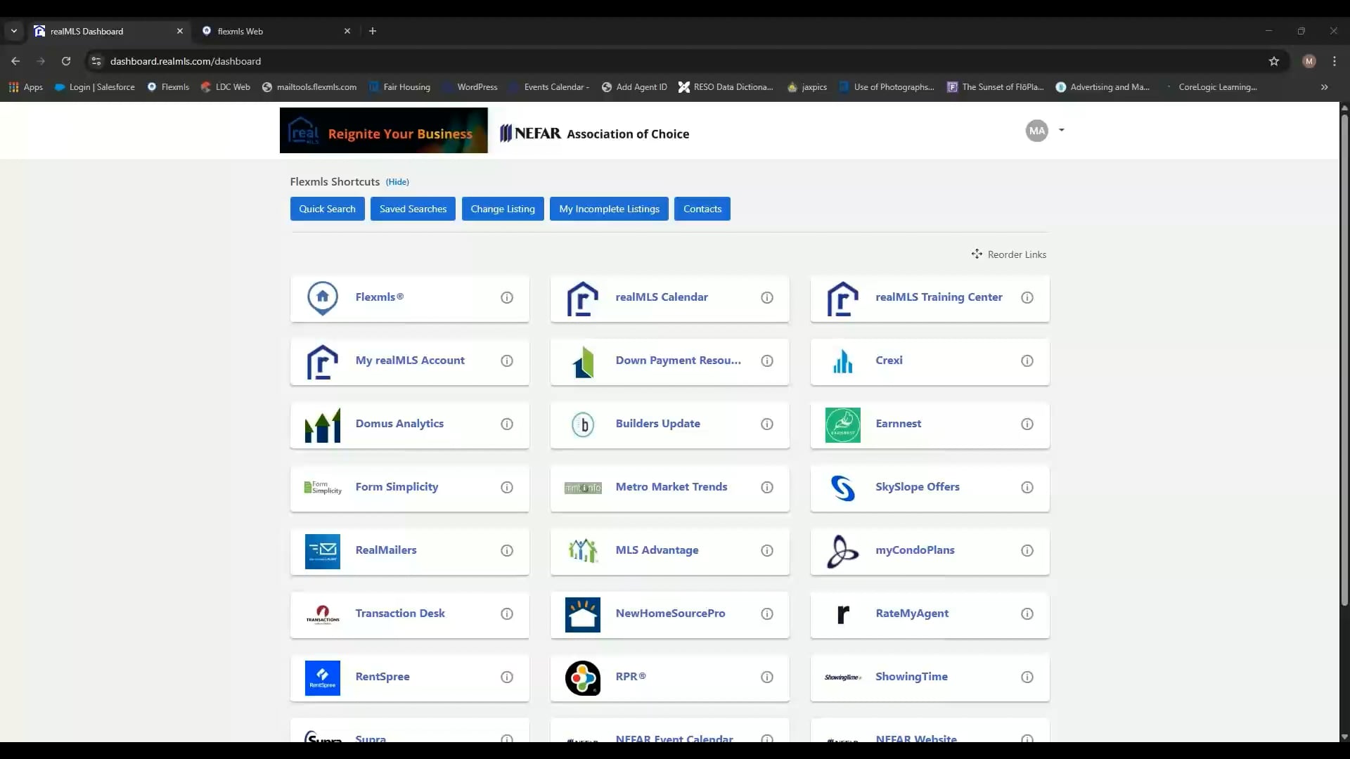 realMLS CMA Tools (Virtual)
