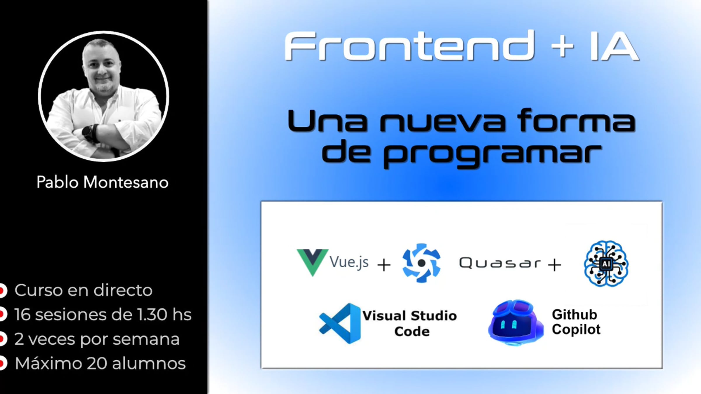 Curso "Desarrollo frontend + IA (Quasar + Vue.js + Copilot)