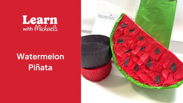 Watermelon Piñata Expert-Led Craft Tutorial On-Demand | Michaels