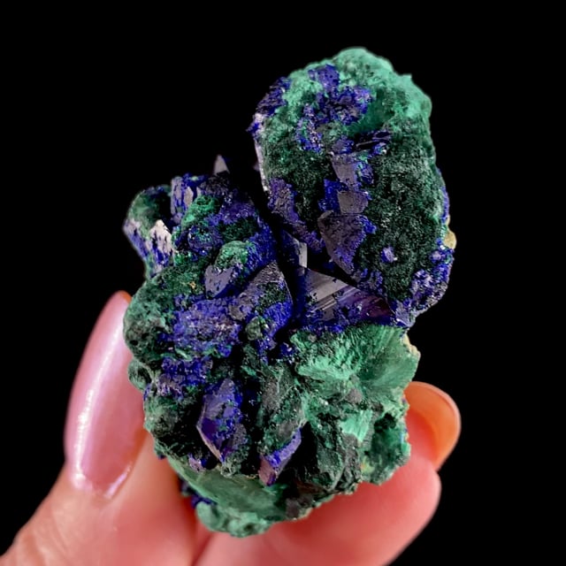 Azurite with Malachite (1980s) | Morenci Mine, Copper Mountain District ...