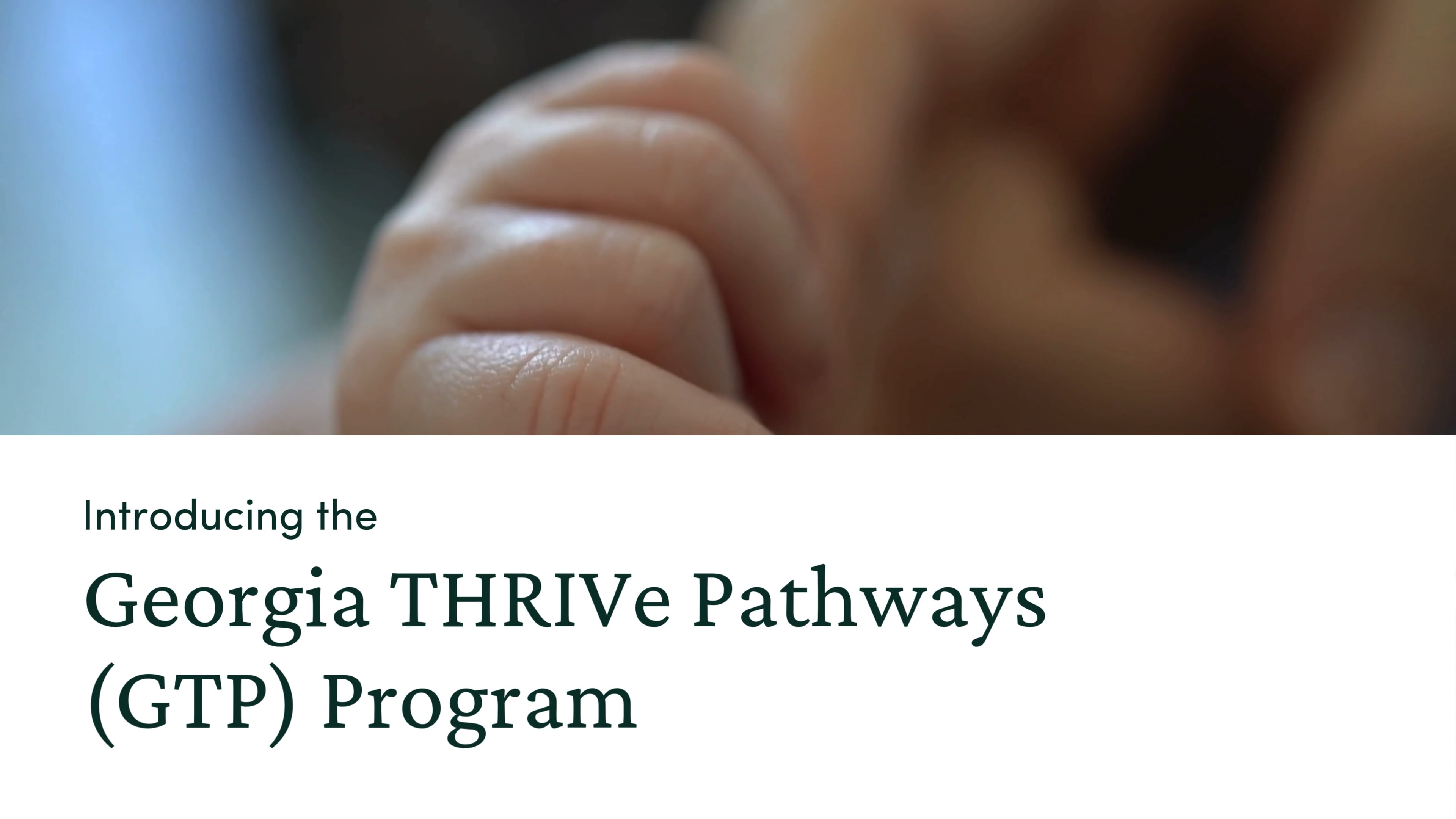 Introducing the Georgia THRIVe Pathways (GTP) Program | Powered by ...