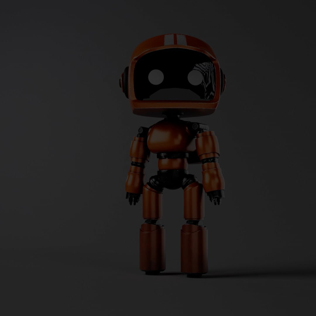 Turnaround Orange Robot