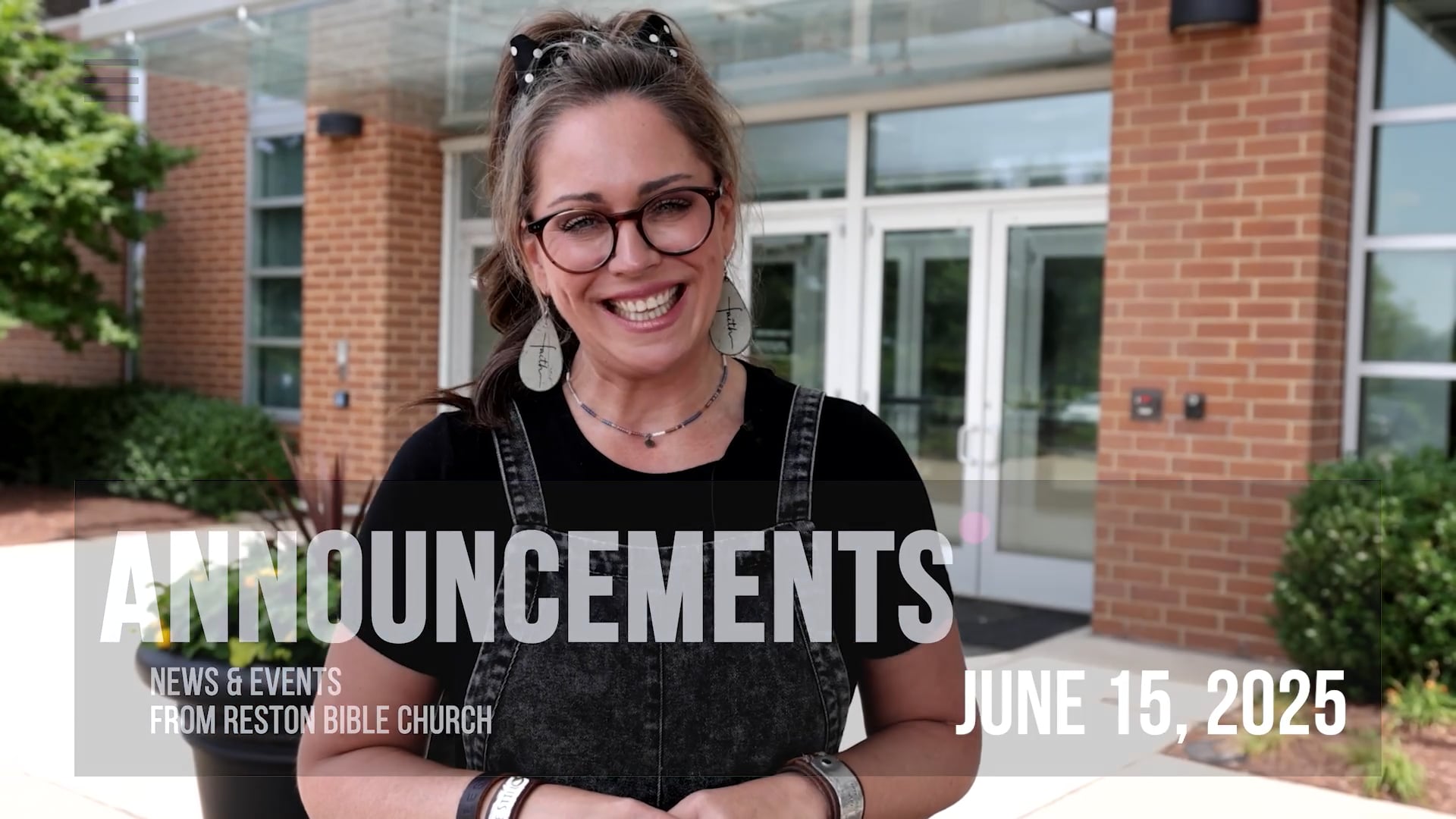 ANNOUNCEMENTS: June 15, 2025