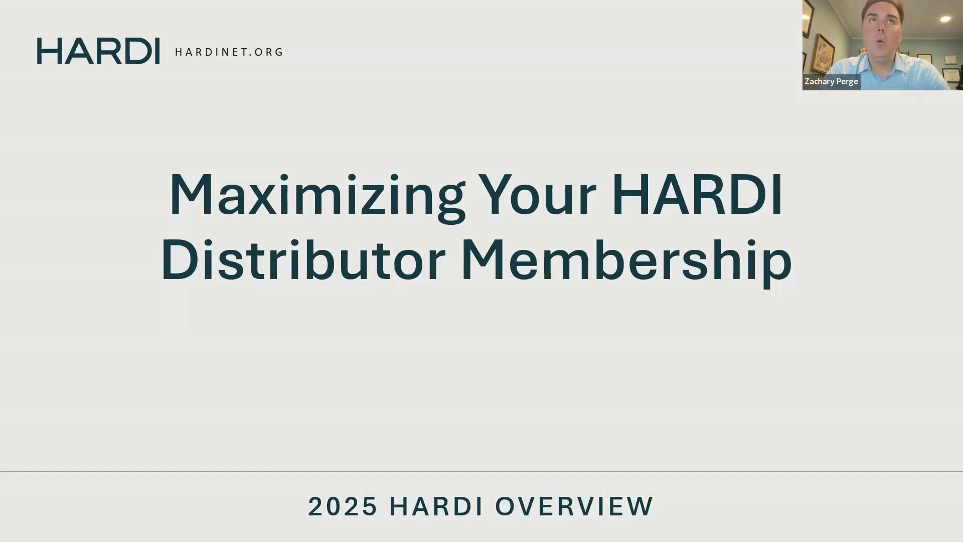 Webinar Replay: Maximizing Your HARDI Distributor Membership