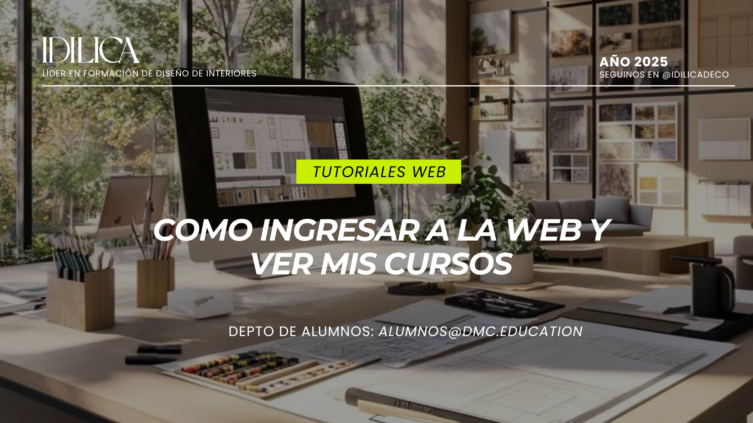 Como ingresar a la web y ver mis cursos _ Tutorial Web IDILICA