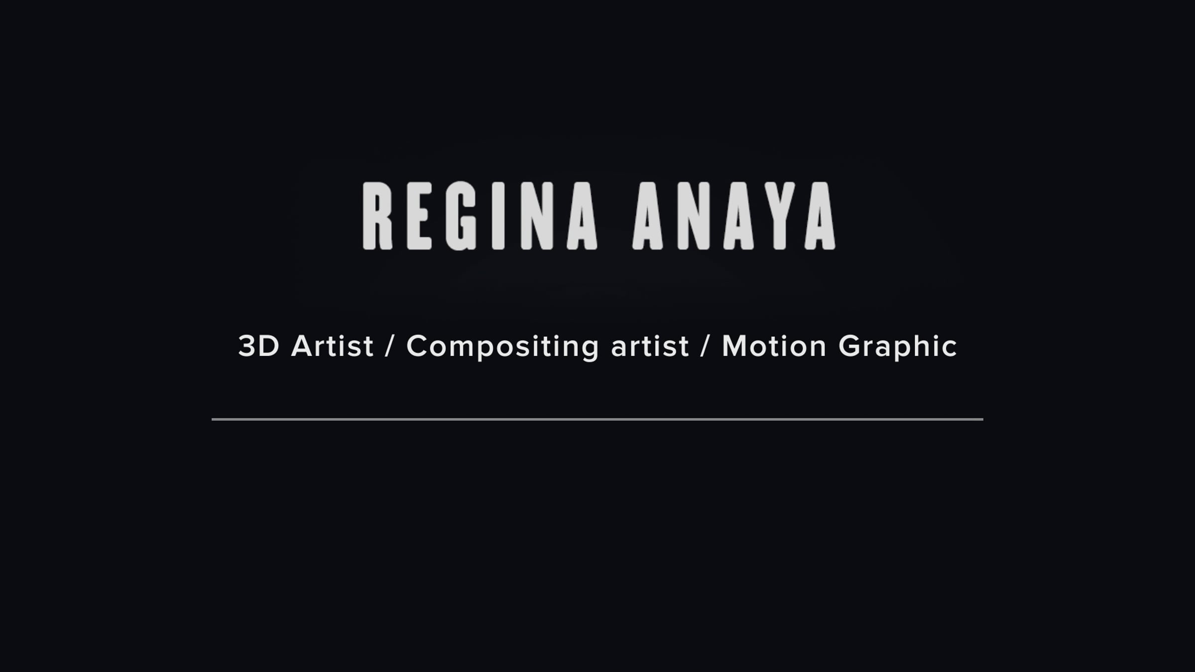 Motion Graphic Demo Reel 2025 Regina Anaya