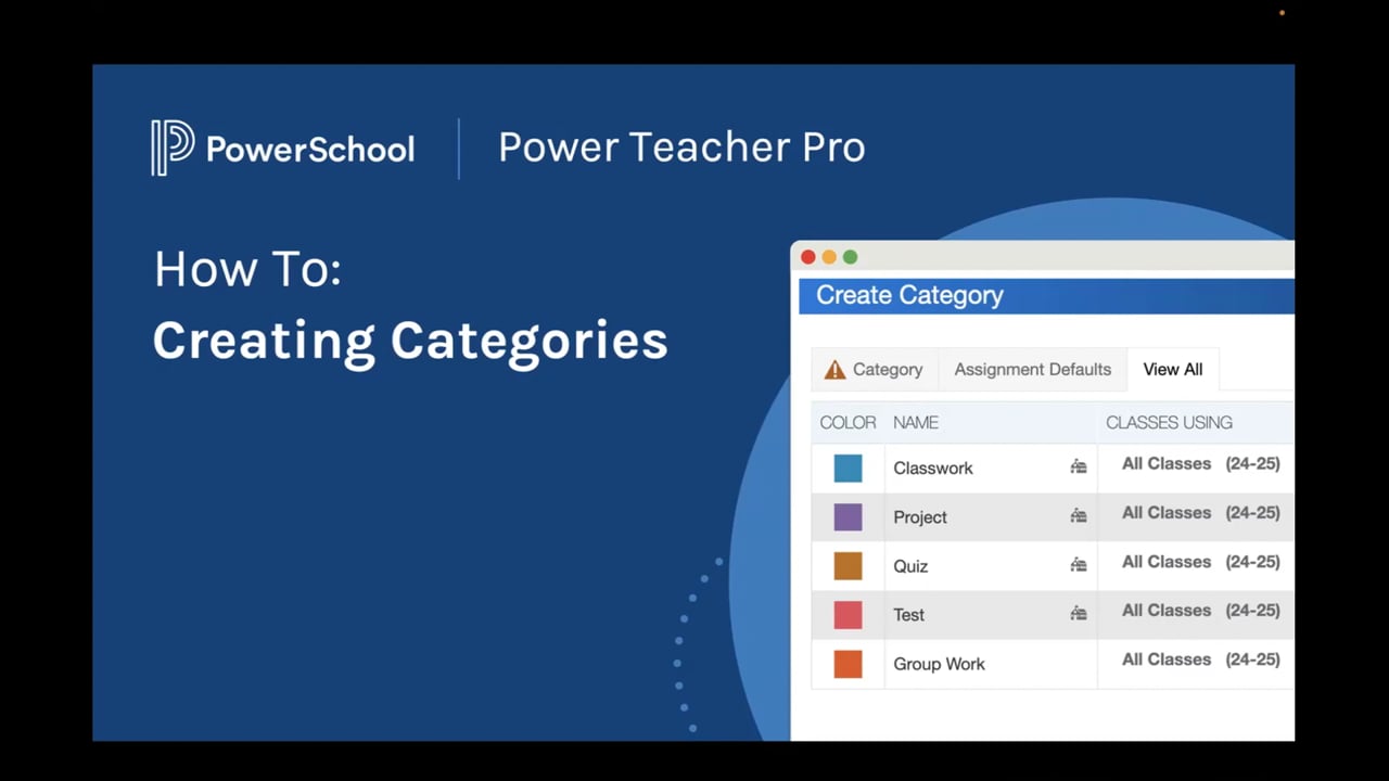 Video: PTP_Categories - PowerSchool Community
