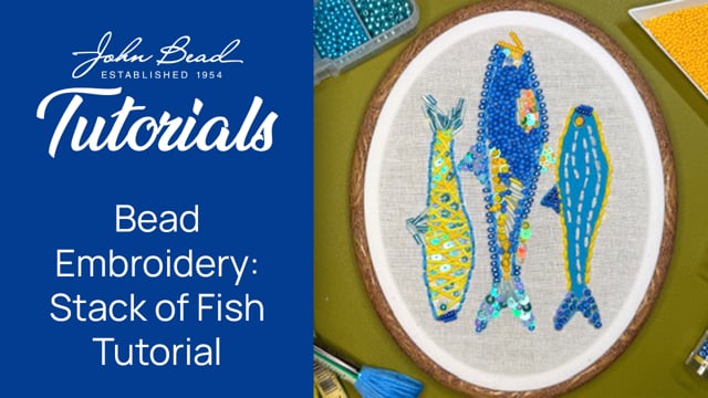 Bead Embroidery: Stack of Fish Tutorial Expert-Led Craft Tutorial On ...