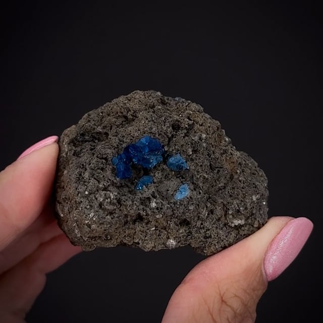 Haüyne in Basalt pocket - RARE25-083 - Basalt quarries - Germany ...