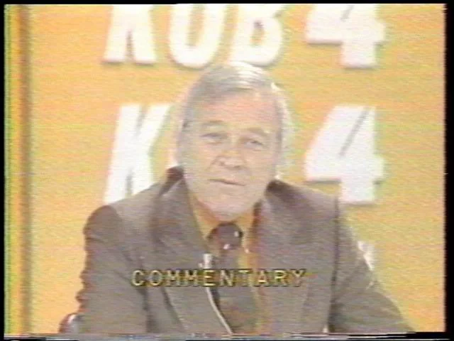 Gordon Sanders is "pied" live during the news.