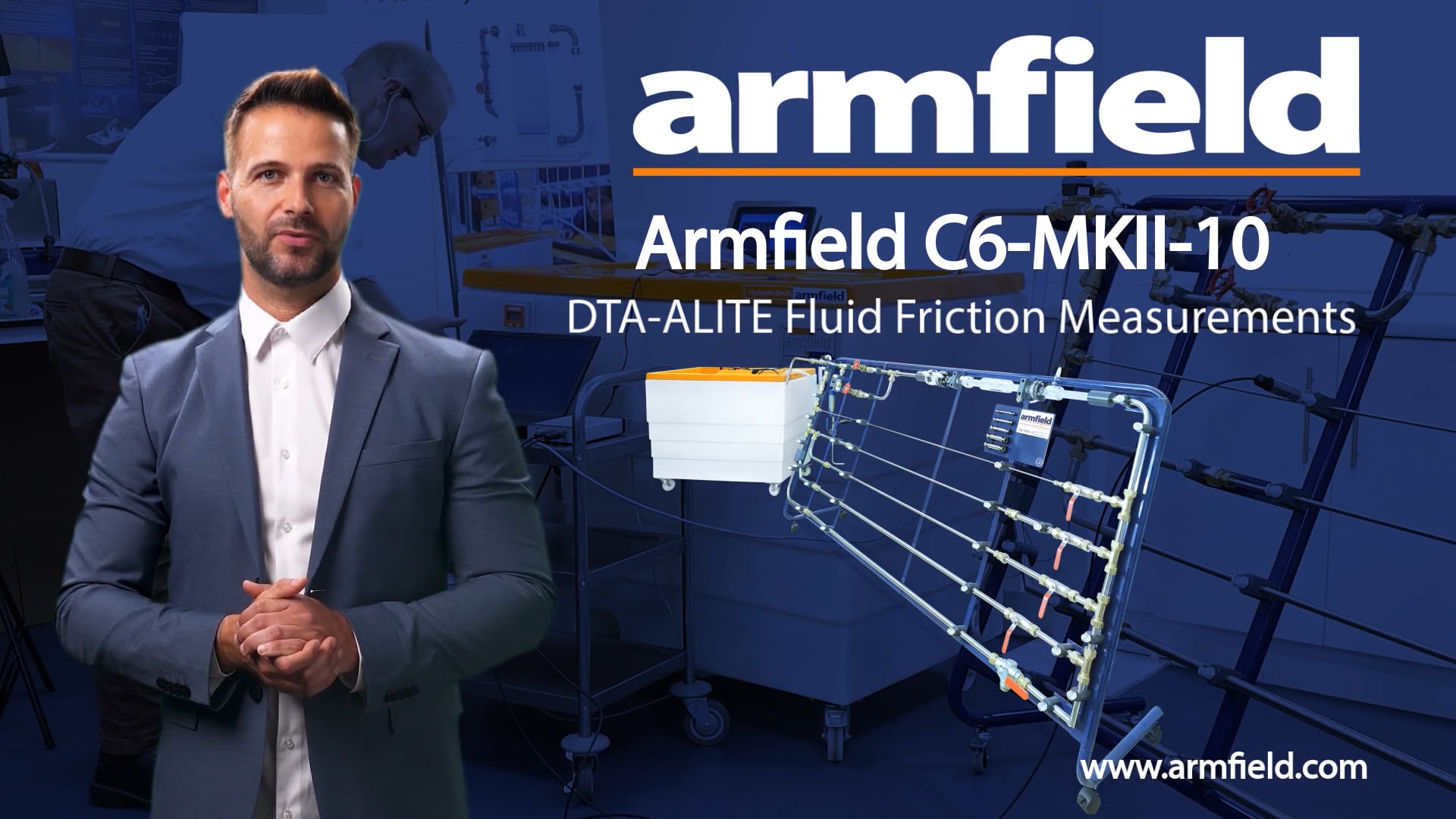 Armfield Fluid Friction Measurements C6-MKII-DTA-ALITE