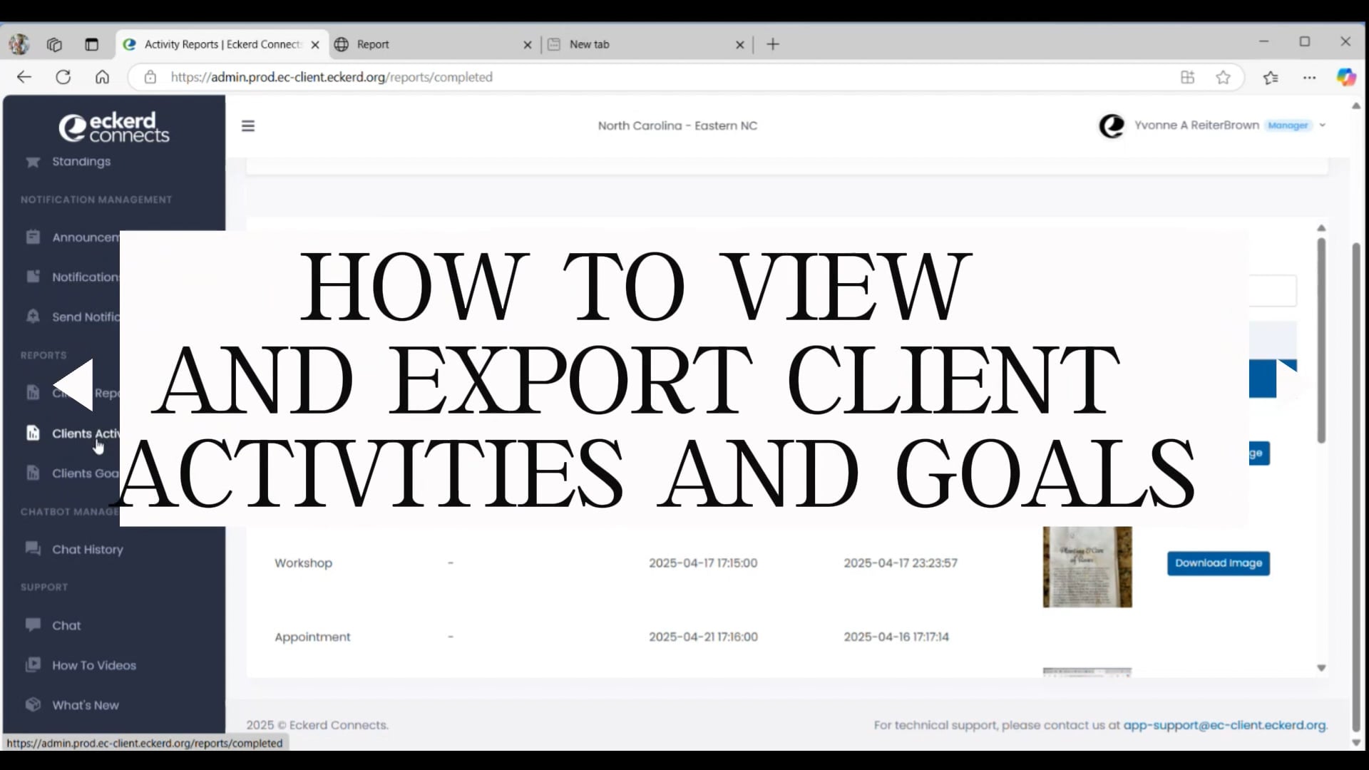 HOW TO: View Client Activities Completed in Calendar and Active and ...