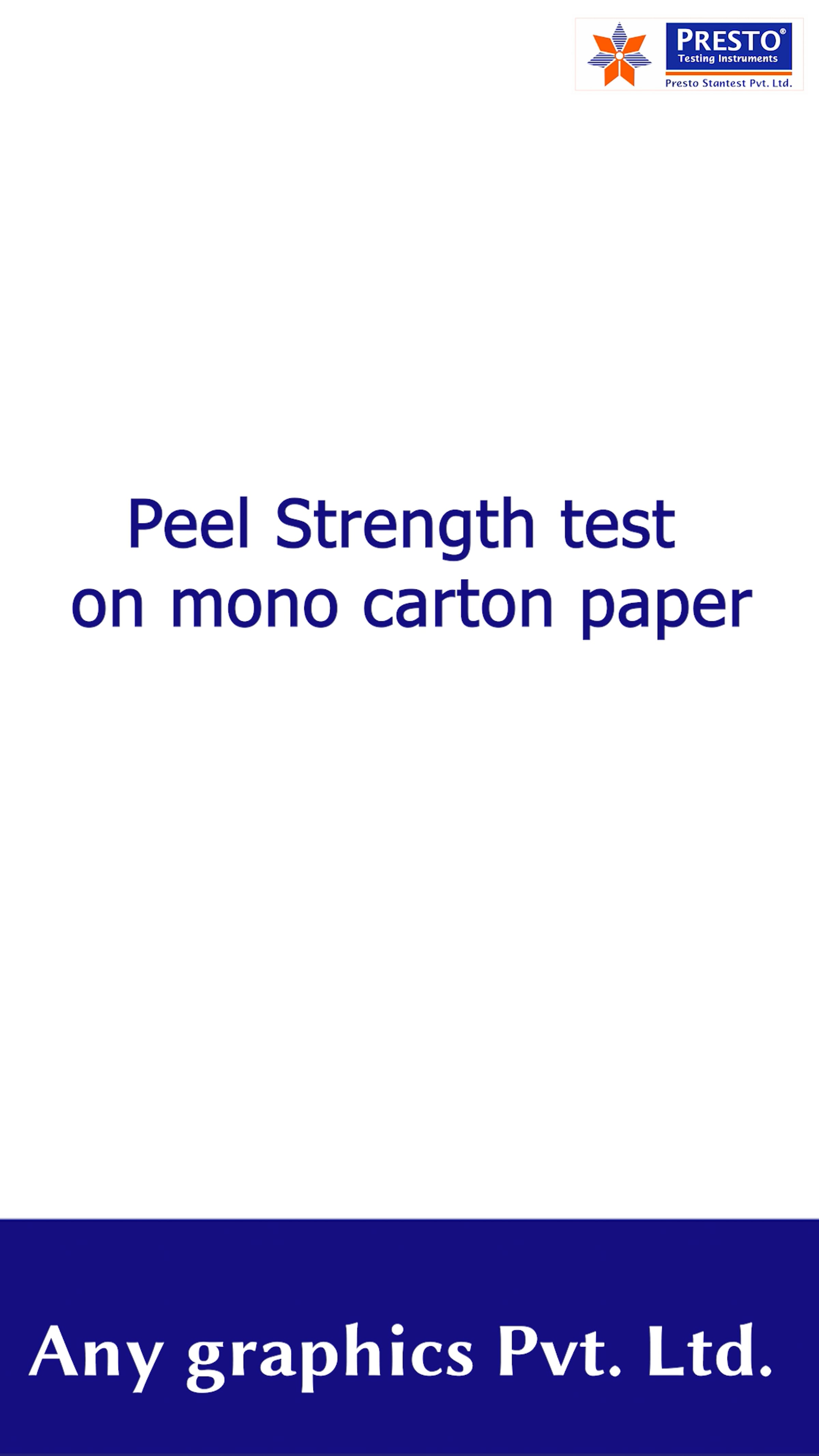 Peel Strength test on mono carton paper (1)