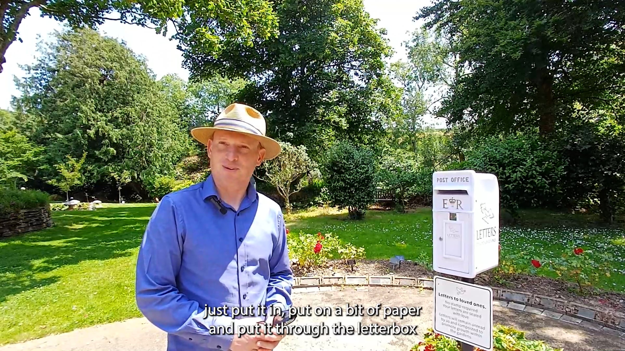 The postbox to heaven at Penmount Memorial Gardens