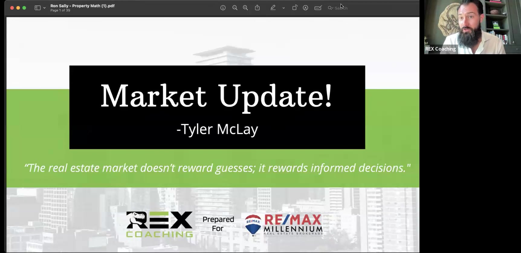 Sales Coaching With Tyler McLay - Property Math / Investment Analysis ...