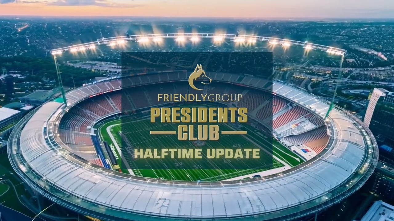 PRESIDENT'S CLUB HALFTIME UPDATE