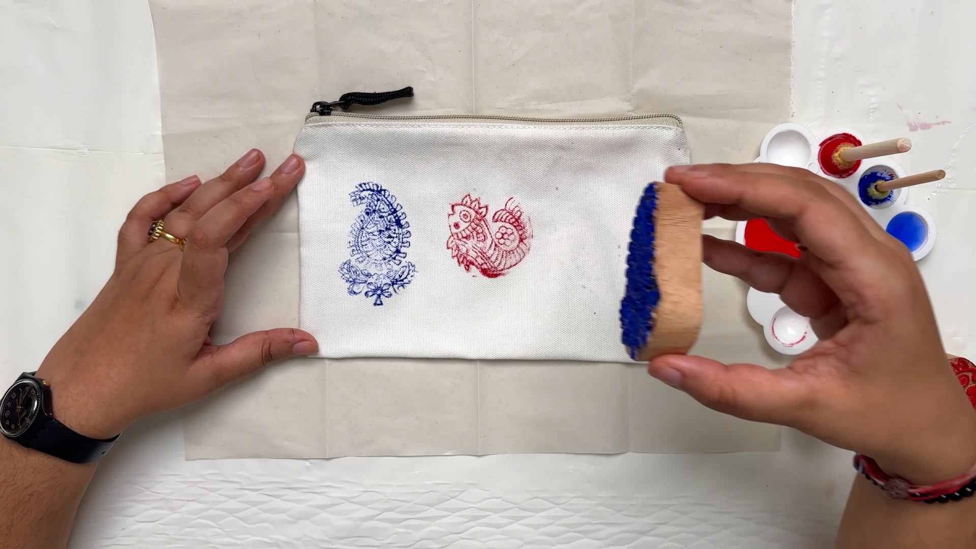 Pouch Block Printing Kit
