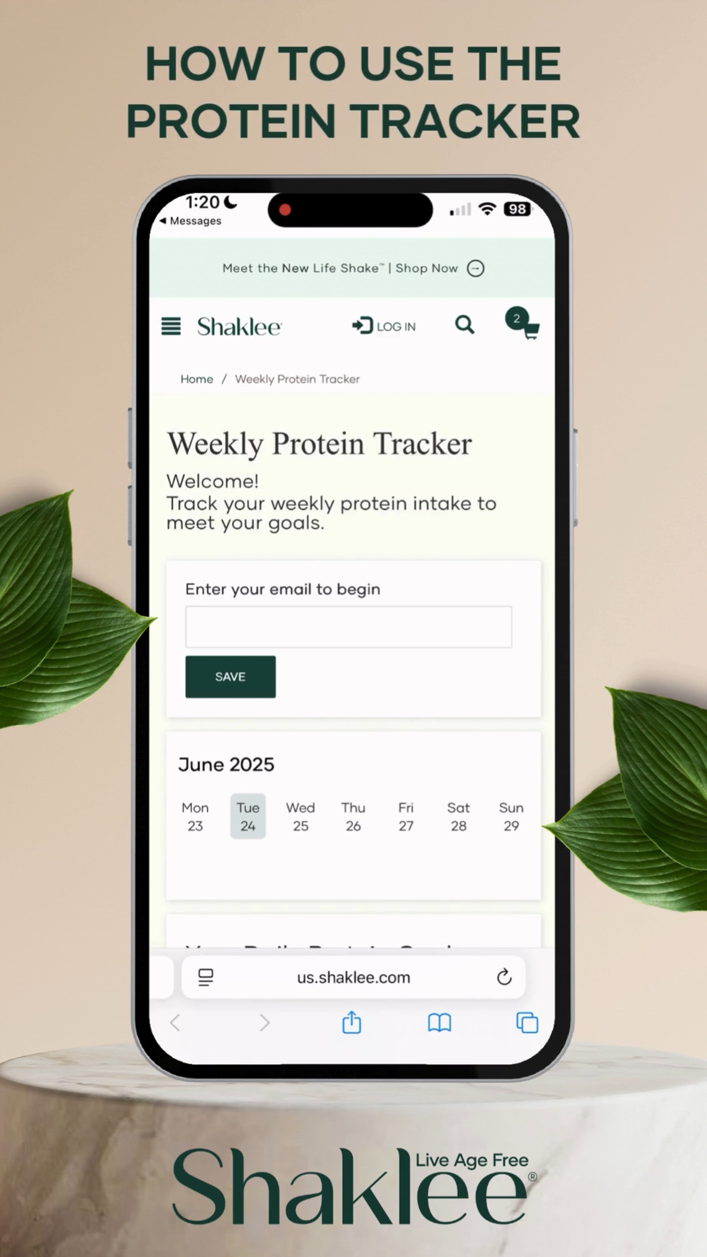 How to Use the Protein Tracker