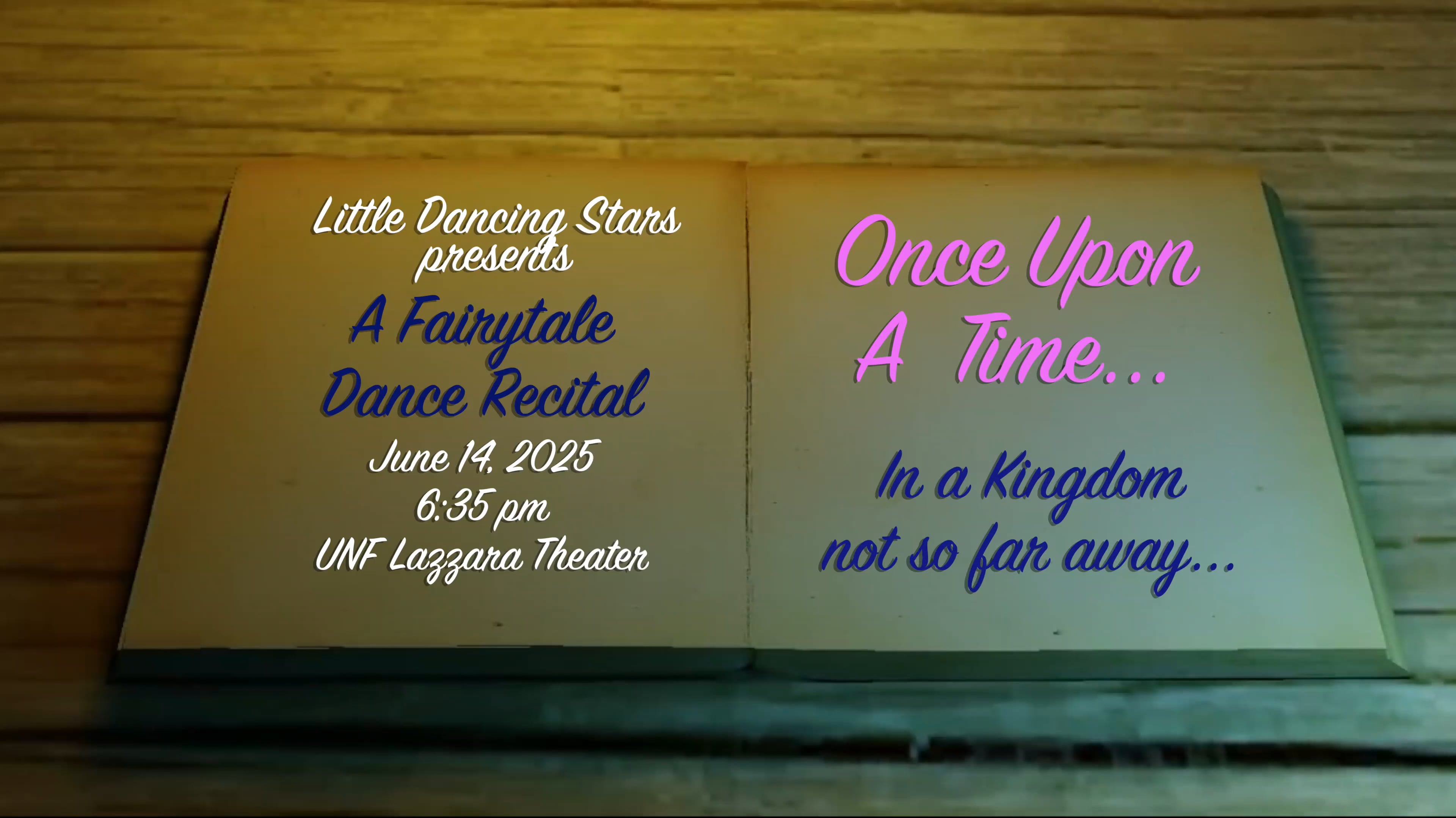Little Dancing Stars 6:35 pm Recital