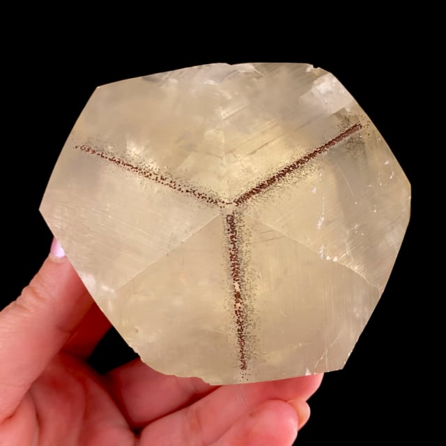 Calcite ("Mercedes" Calcite) with Pyrite inclusions | Xianghuapu Mine ...