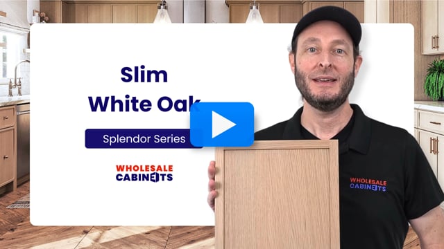 Slim White Oak Cabinets | Shop online at Wholesale Cabinets