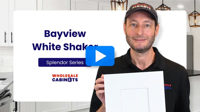 Bayview White Shaker Assembled Cabinets | Shop online at Wholesale Cabinets