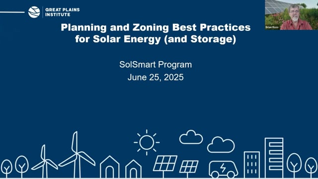 Webinar: Best Practices in Planning and Zoning for Solar PV and Large ...