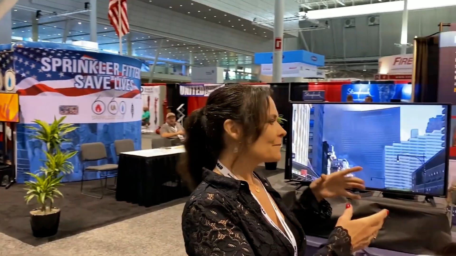 Gail Gage Works WTC Evidence Booth at Boston NFPA Convention for 3 Days