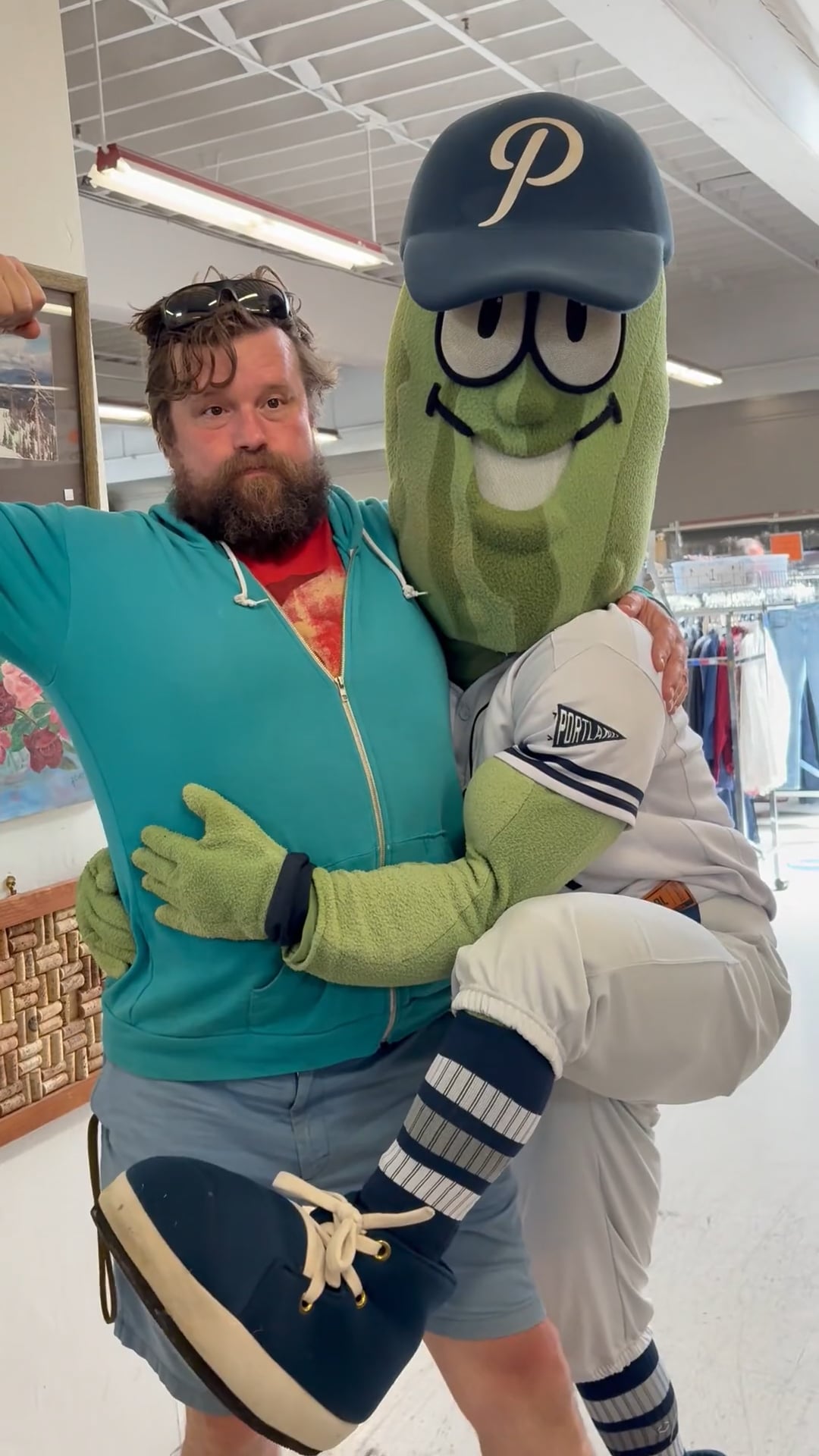 Dillon T. Pickle visits William Temple House Thrift Store
