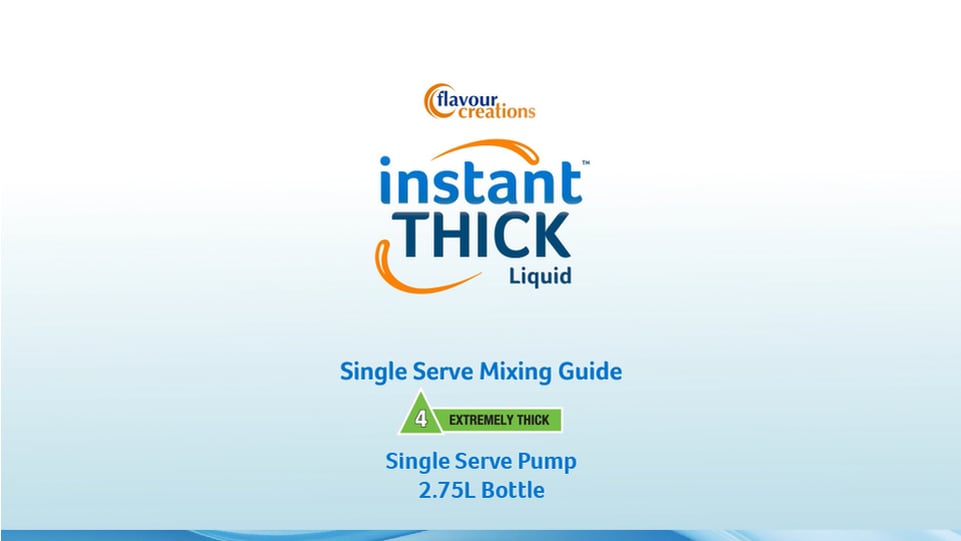 instant THICK Liquid 2.75L Single Serve Mixing Video - Level 4 ...
