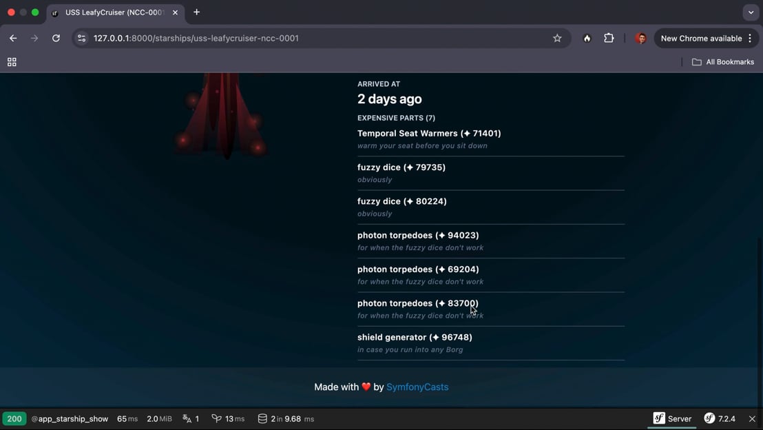The Clever Criteria System > Symfony, Doctrine Relations & Warp Drive Basics | SymfonyCasts