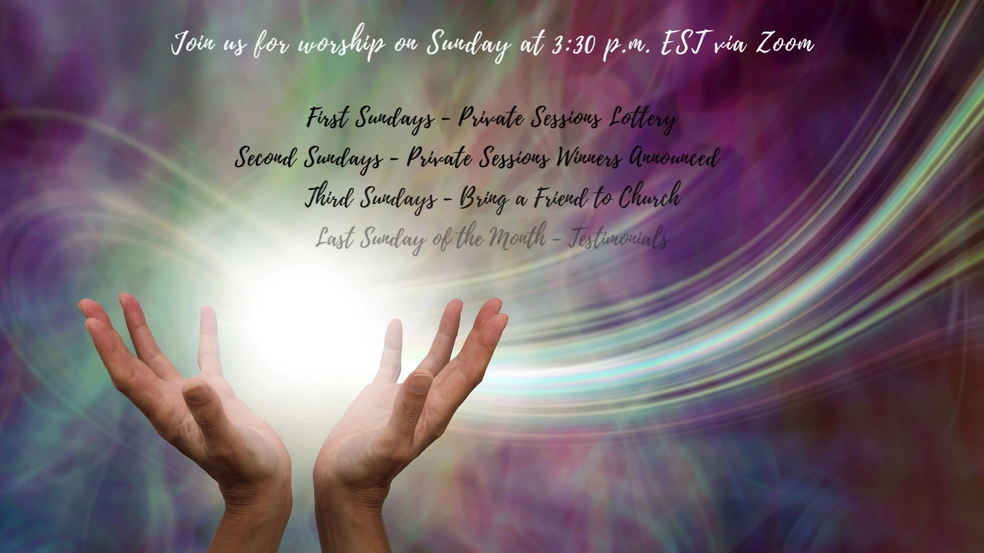 Weekly Services & Events