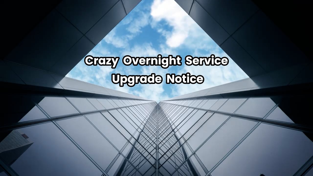 Crazy Overnight National Service Upgrade | Videos & Movies on Vimeo