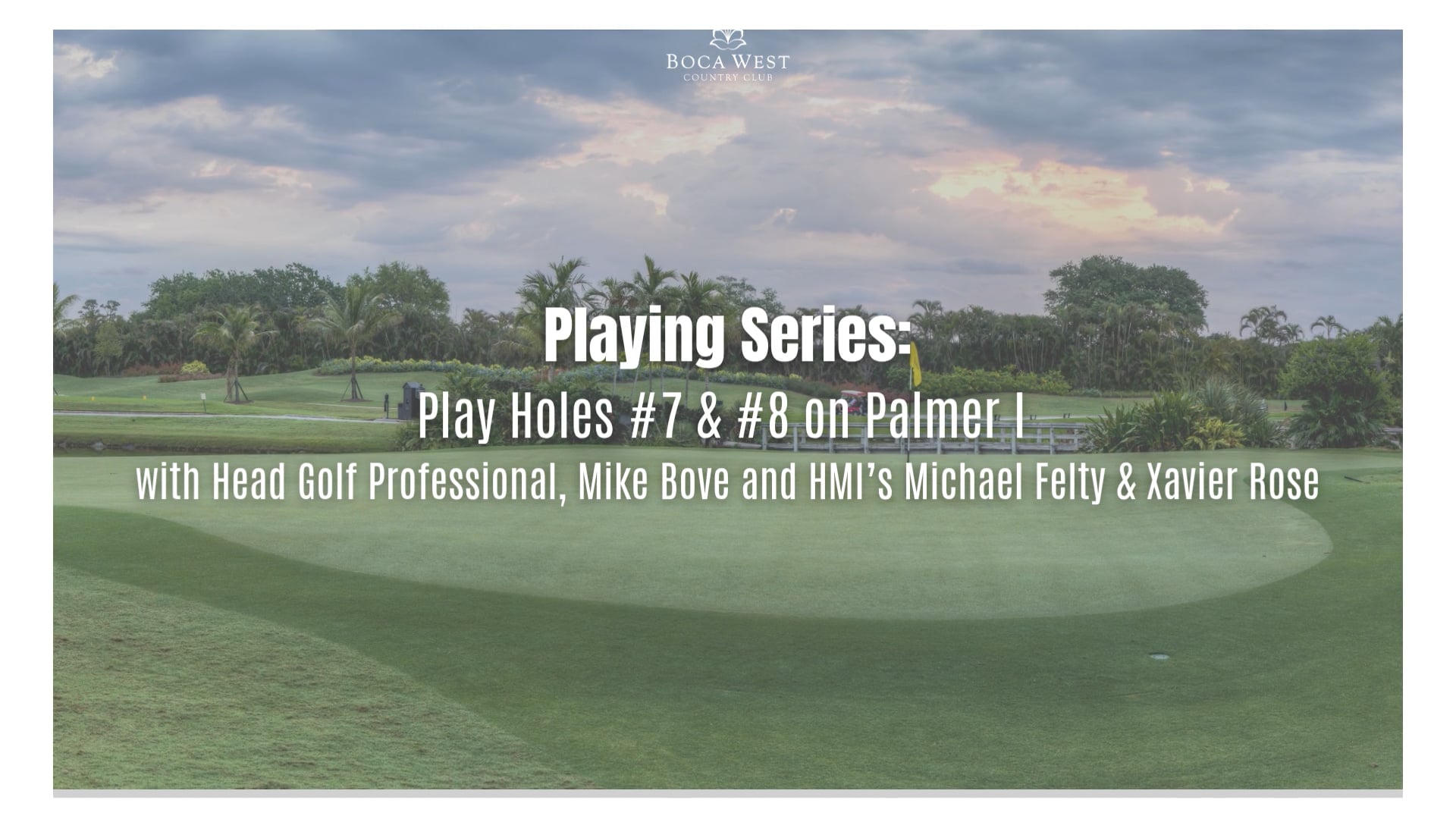 Playing Series with Mike Bove, Michael Felty & Xavier Rose