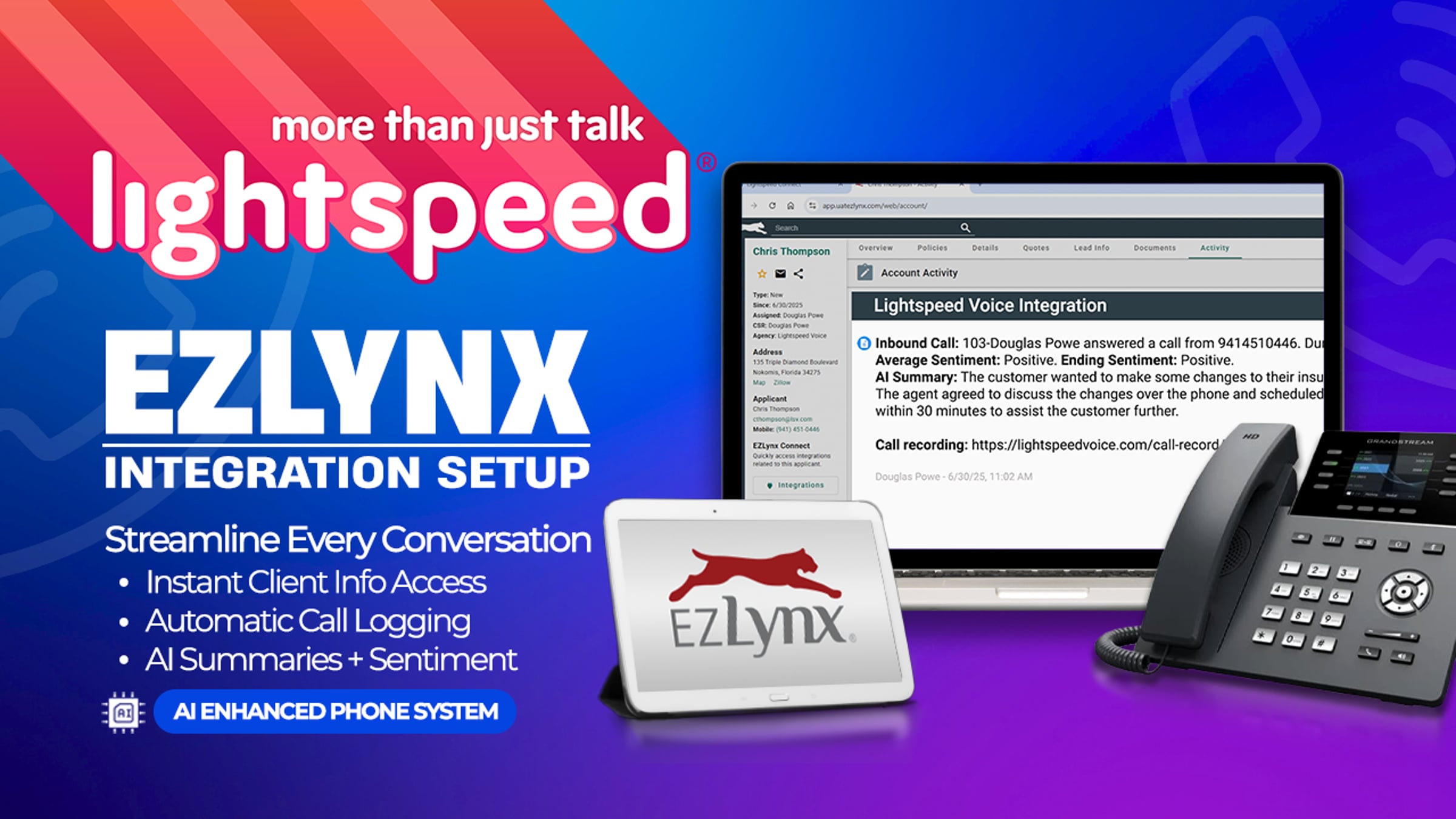 EZLynx + Lightspeed Voice | Integration Setup Tutorial | Videos ...