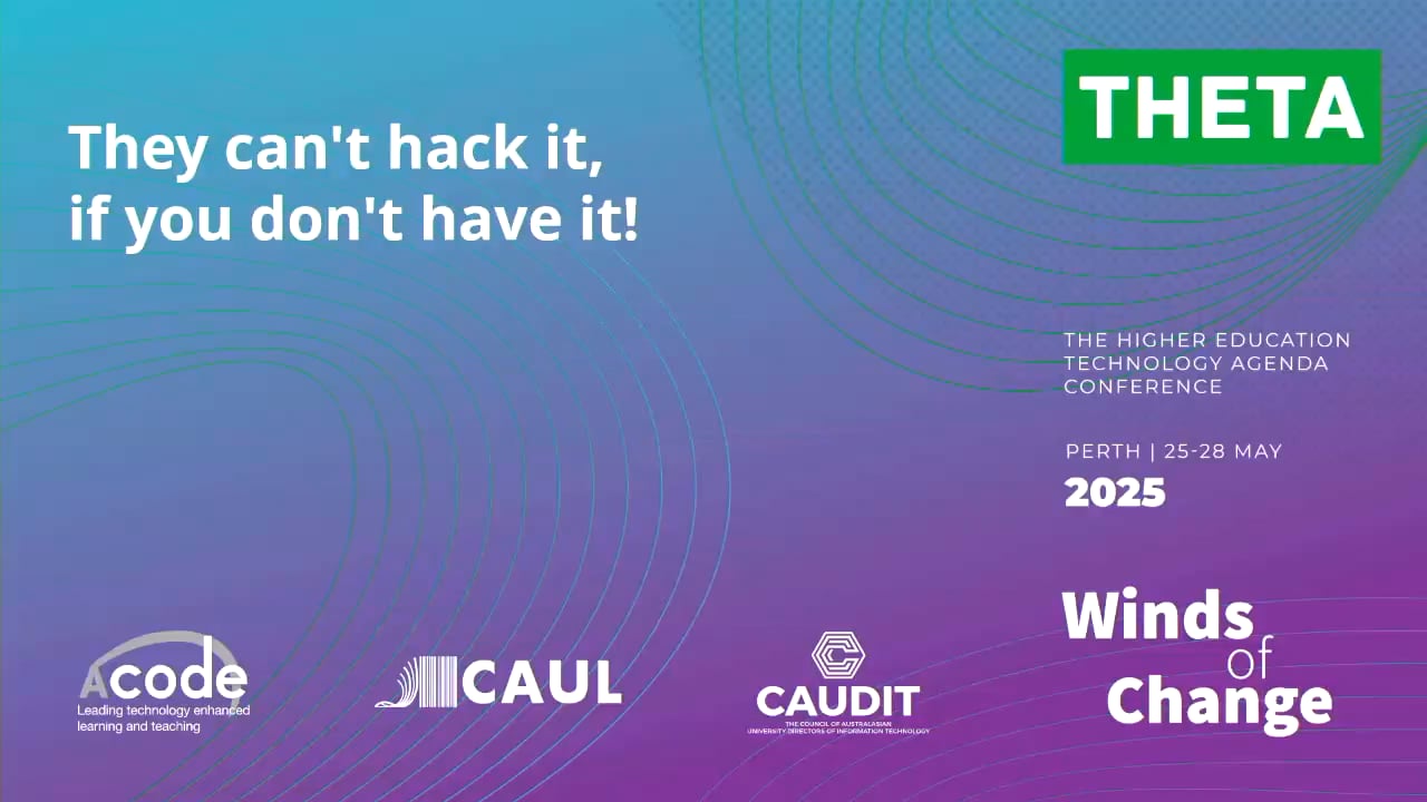 Day 2 - They can't hack it, if you don't have it! - Janine Morris ...