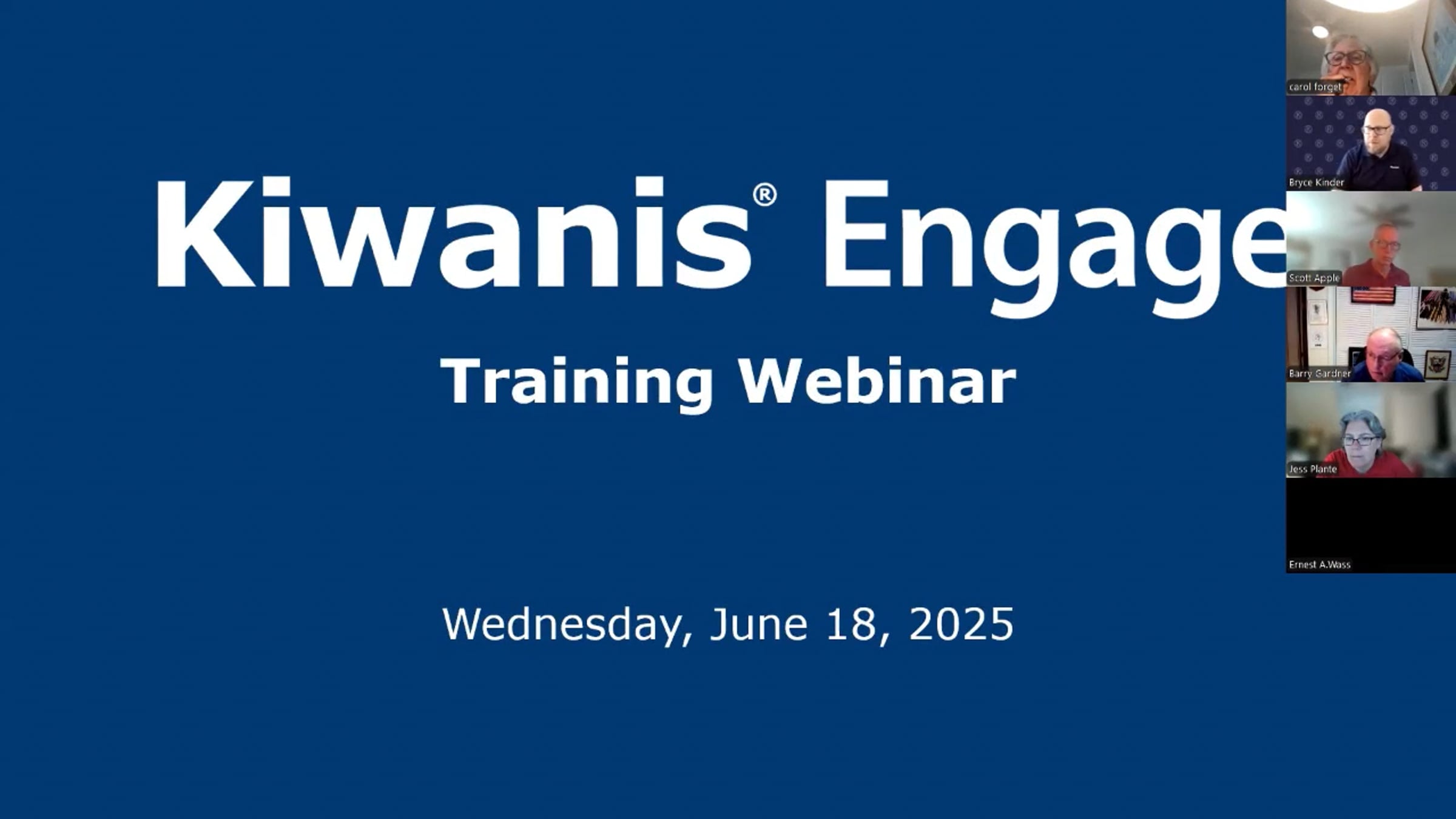 Webinar: Kiwanis Engage overview