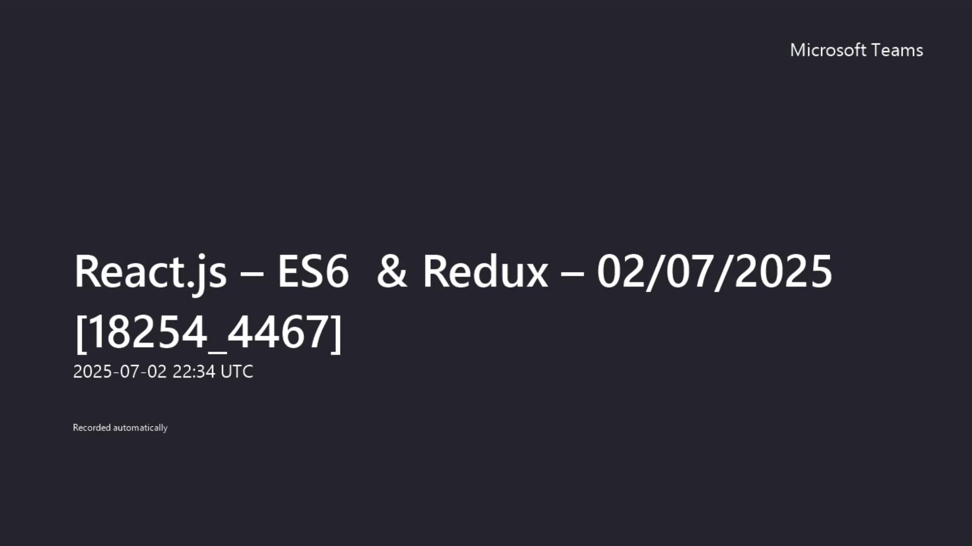 React.js - ES6 & Redux - 02/07/2025[18254]
