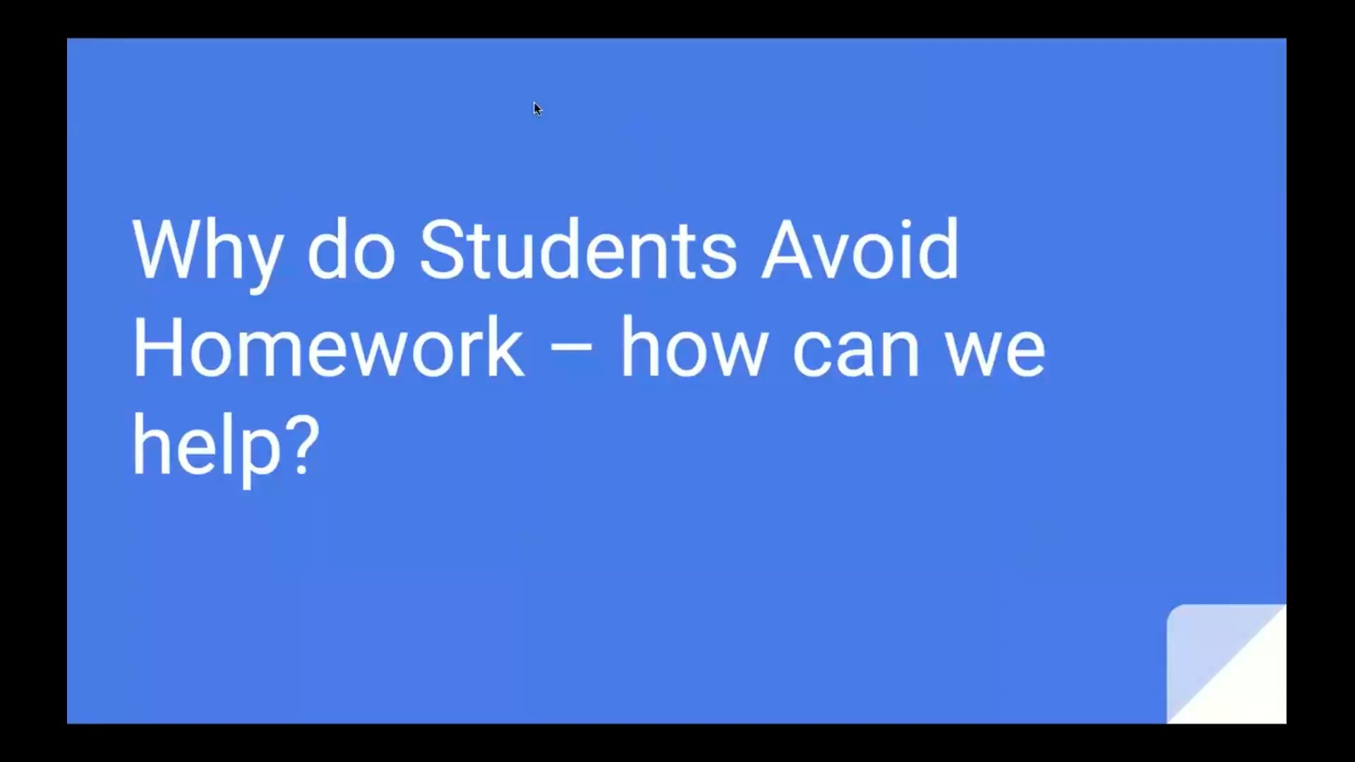 July 1, 2025 - Why student avoid homework