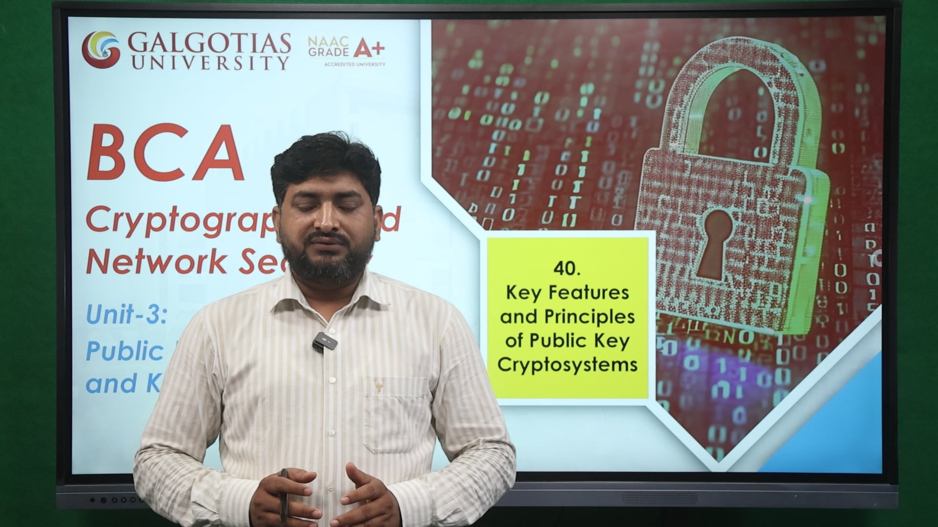 40.Key Features and Principles of Public Key Cryptosystems