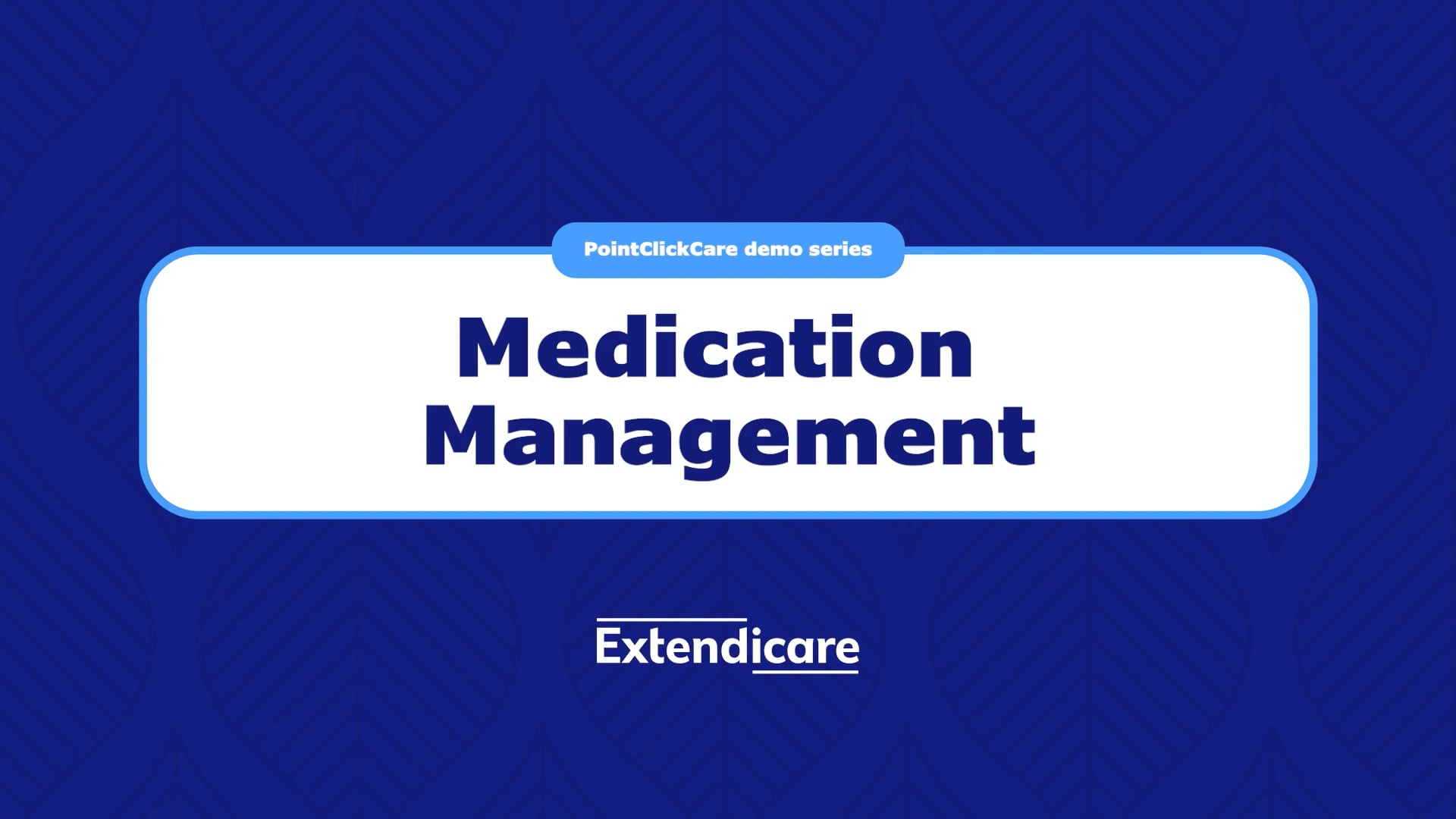 Demo - Medication Management