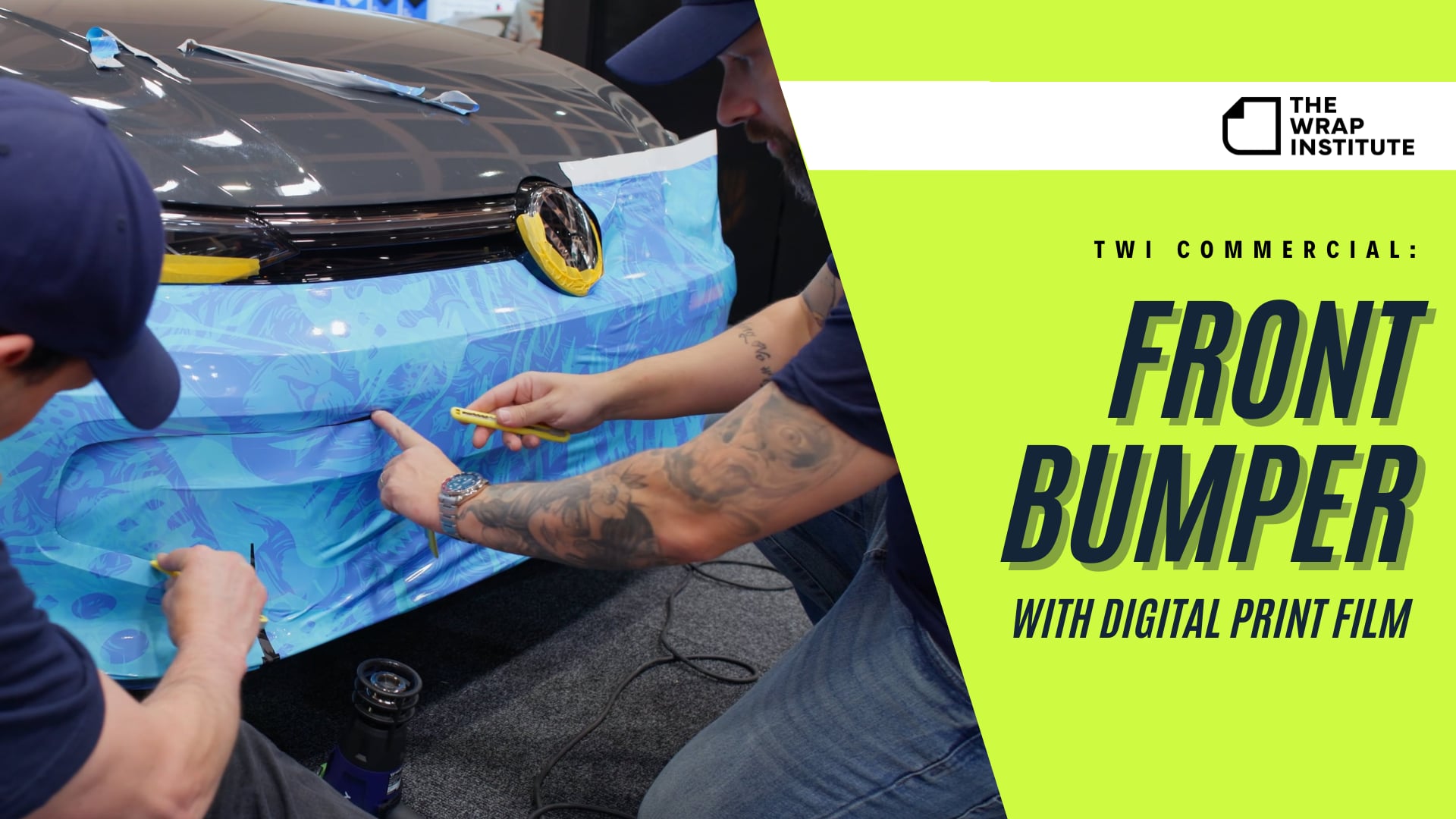 TWI Commercial. FRONT BUMPER with digital print film — The Wrap Institute