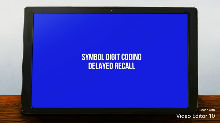 Symbol Digit Coding Delayed Recall | Videos & Movies on Vimeo
