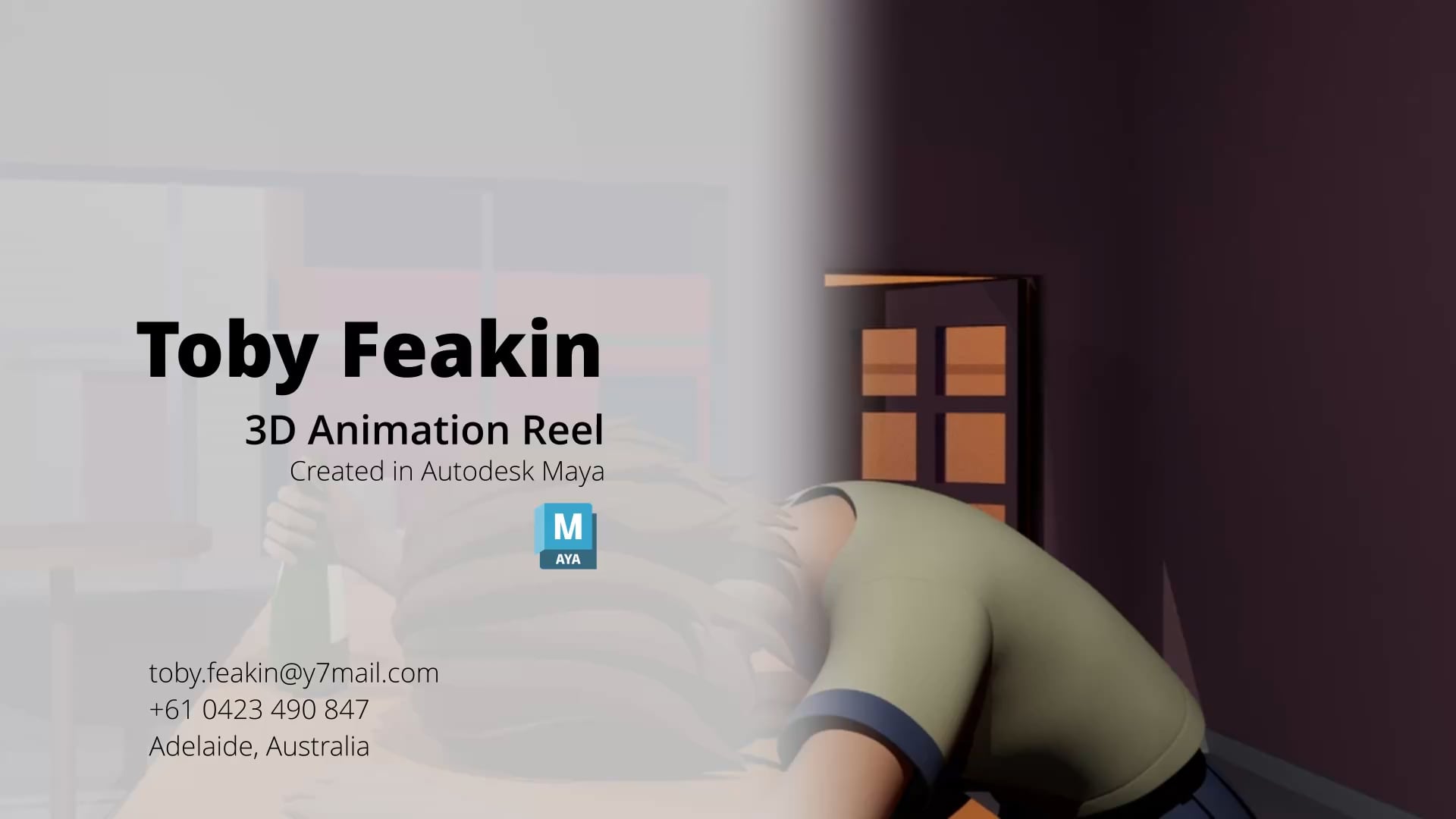 Toby Feakin Showreel July 2025