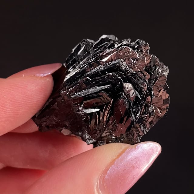 Manganite (fine crystals) | Wessels Mine, Kalahari Manganese Field ...