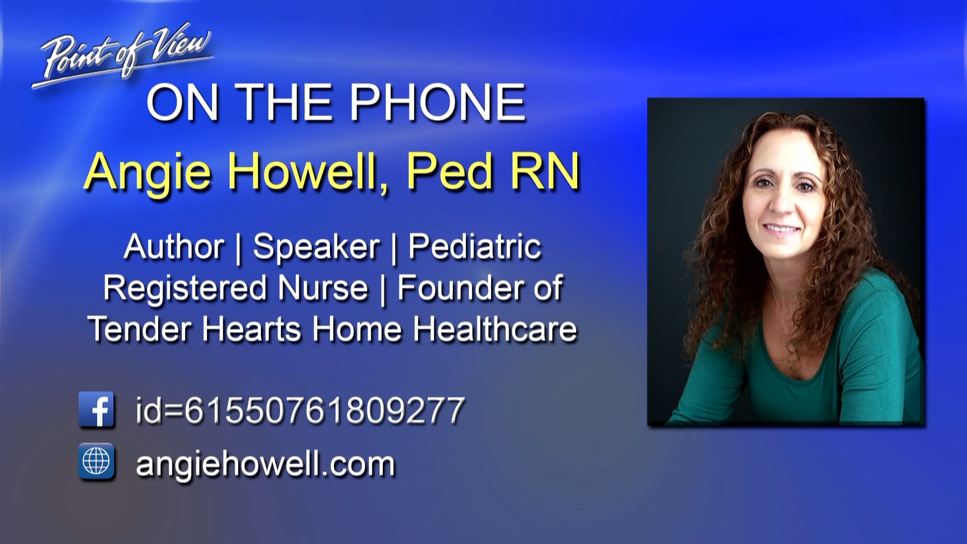 Point of View Livecast - Monday, July 7, 2025 - Angie Howell, Dan Dean