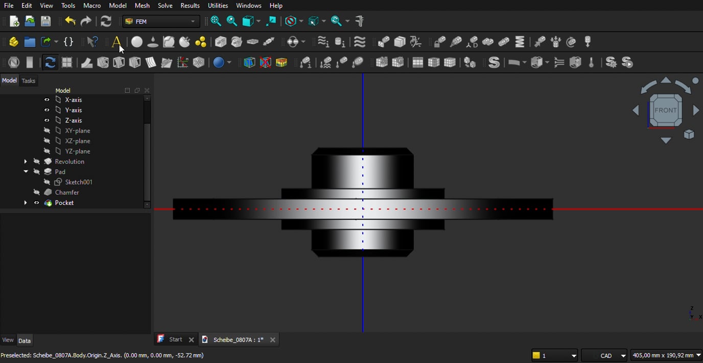 FEM Static Simulation disk