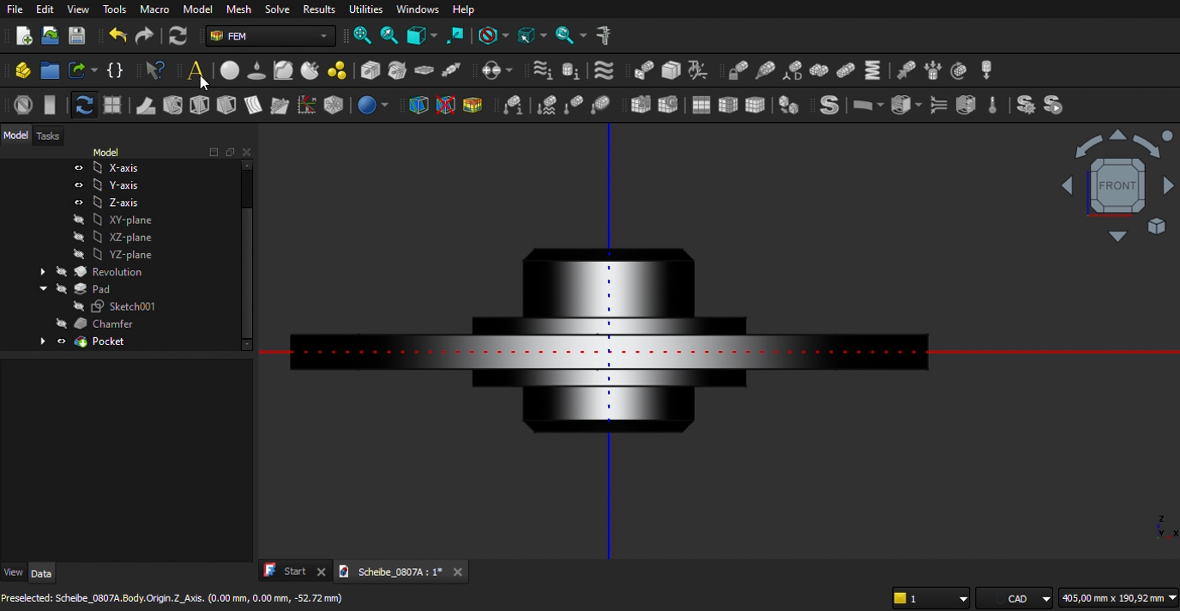 FEM Static Simulation disk