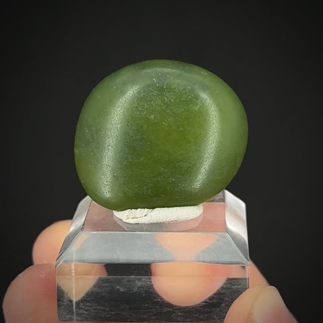 Nephrite Jade (tumbled stone) | Hotan Prefecture, Xinjiang, China