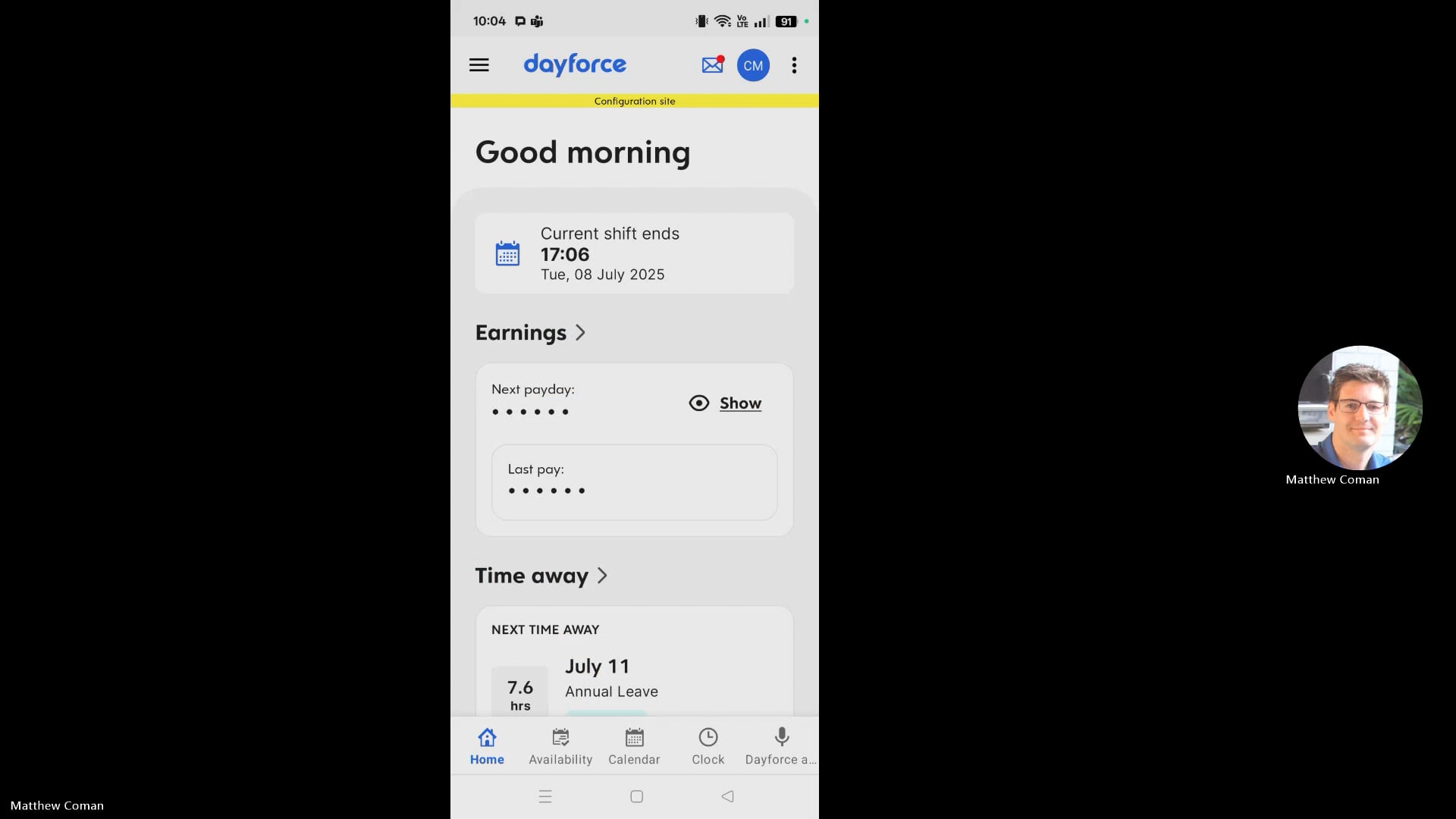 Dayforce Demo - Employee